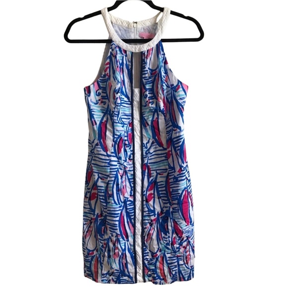 Lilly Pulitzer | Dresses | Lilly Pulitzer Red Right Return Pearl Shift ...